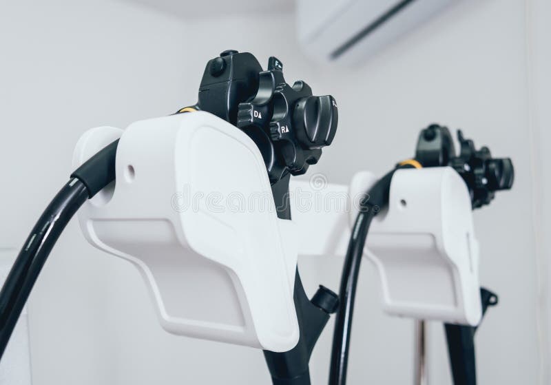 Modern Endoscopy Equipment Kit. Video Endoscopy System Stock Photo ...