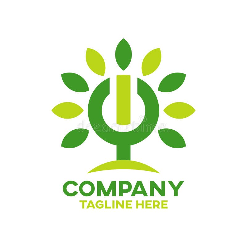 Modern Tree Sequoia Logo. Vector Illustration Stock Vector ...