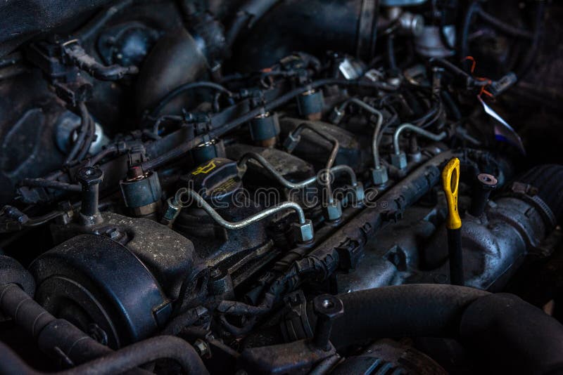 The Modern Engine of the European Car is Open for Routine Maintenance ...