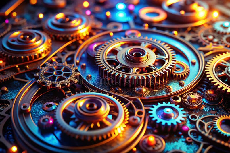 Modern Engineering Backgrounds Abstract Circuit Designs Intricate Gears ...