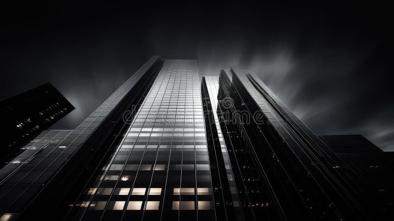 Modern engineering black stock illustration. Illustration of structure ...