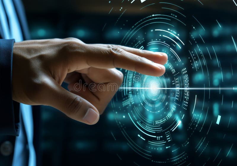 Tech Business Finger Science Interface Technology Digital Concept ...