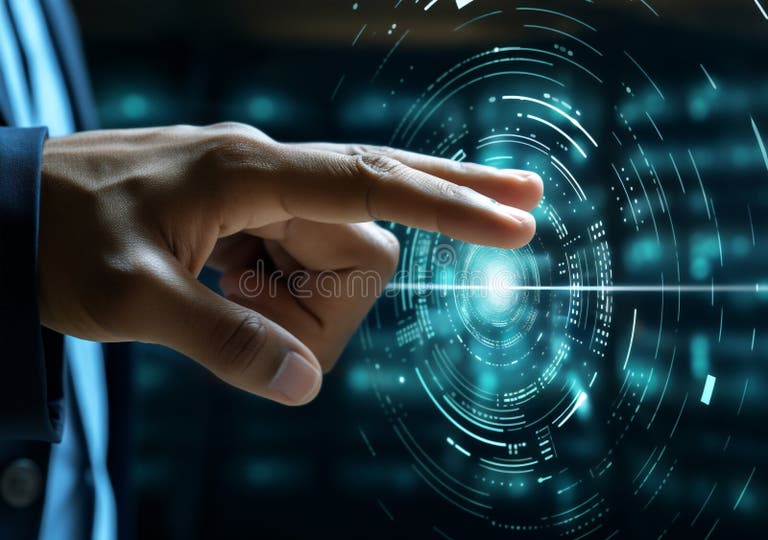 Tech Business Finger Science Interface Technology Digital Concept ...