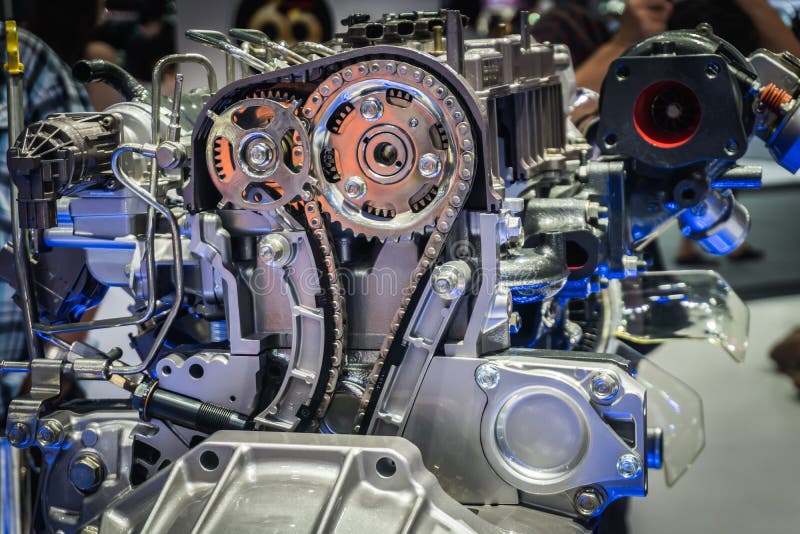 Modern Engines Show Internal Mechanisms Stock Image - Image of ...