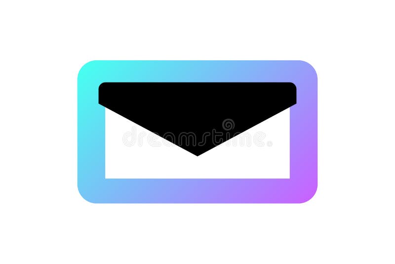 Modern Envelope Icon. Mail Symbol. Vector Illustration Isolated on ...