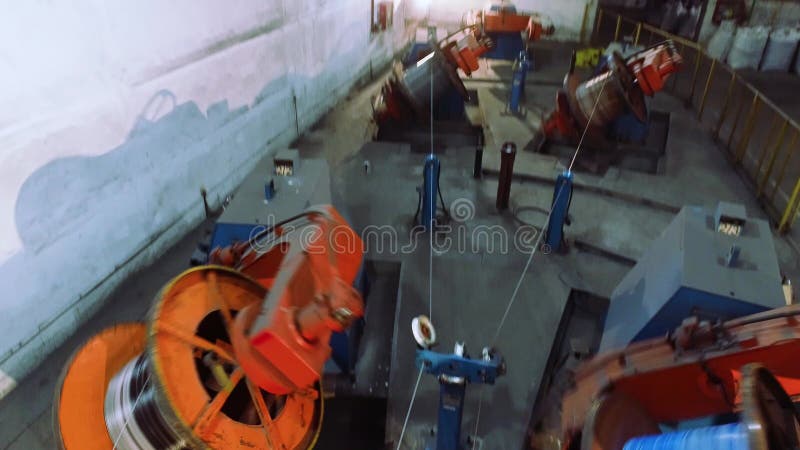 Assembly Twisting Stranded Wire. Modern Equipment at the Factory for ...