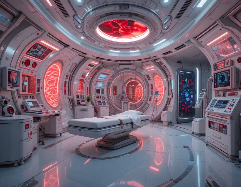 Modern Equipment in Operating Room at Modern Hospital. Stock ...