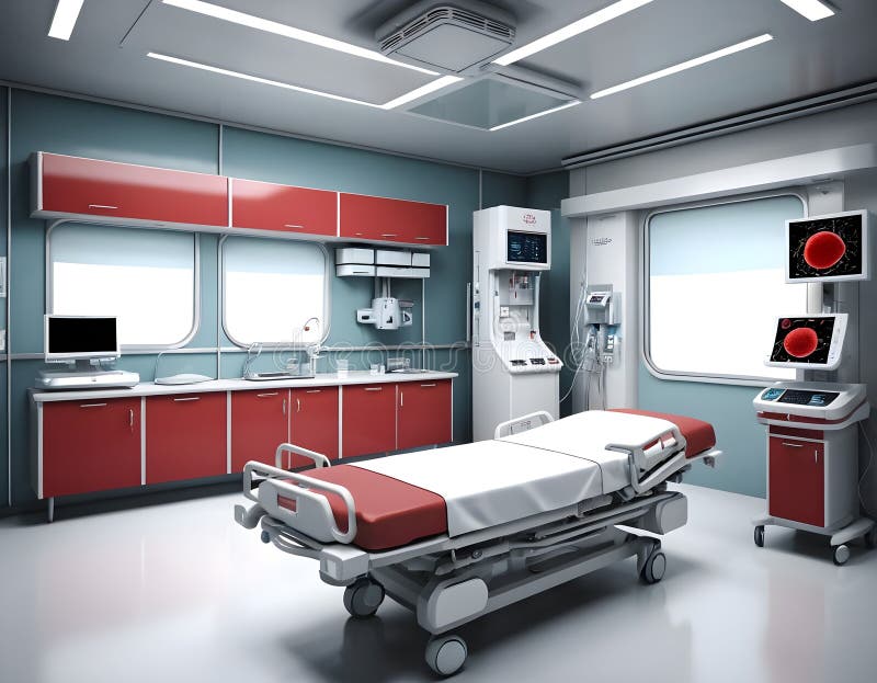 Modern Equipment in Operating Room at Modern Hospital Stock ...