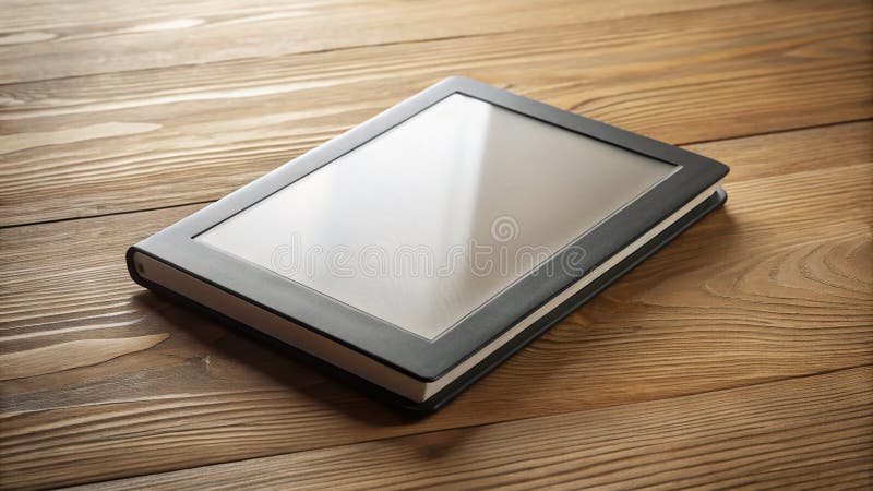 Modern EReader Tablet Seamless Reading Experience on a Stylish Wooden ...