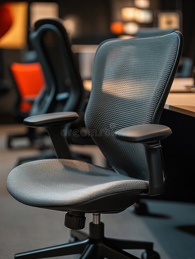 Modern Ergonomic Office Chair in an Empty Office Setting. Stock Photo ...