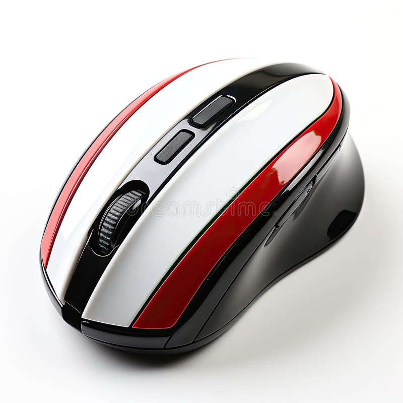 Modern and Ergonomic Wireless Mouse Stock Illustration - Illustration ...