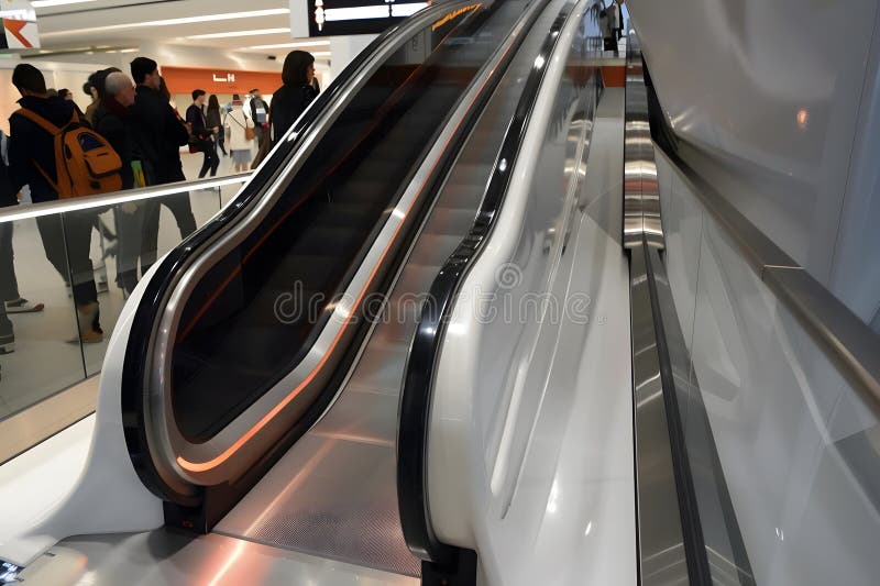 Modern Escalator Architecture: Sleek Design and Smooth Transportation ...