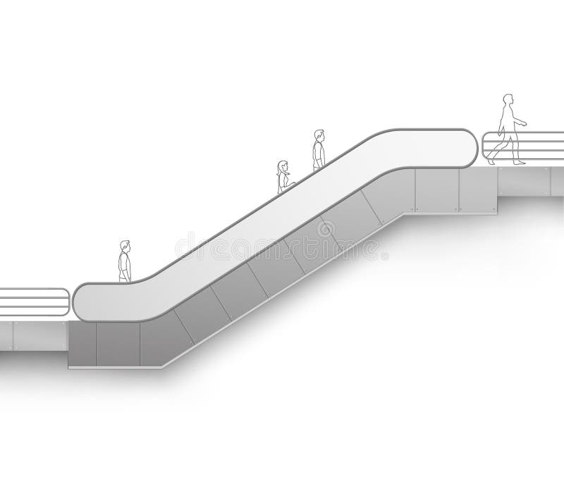 Escalator Side View Stock Illustrations – 126 Escalator Side View Stock ...