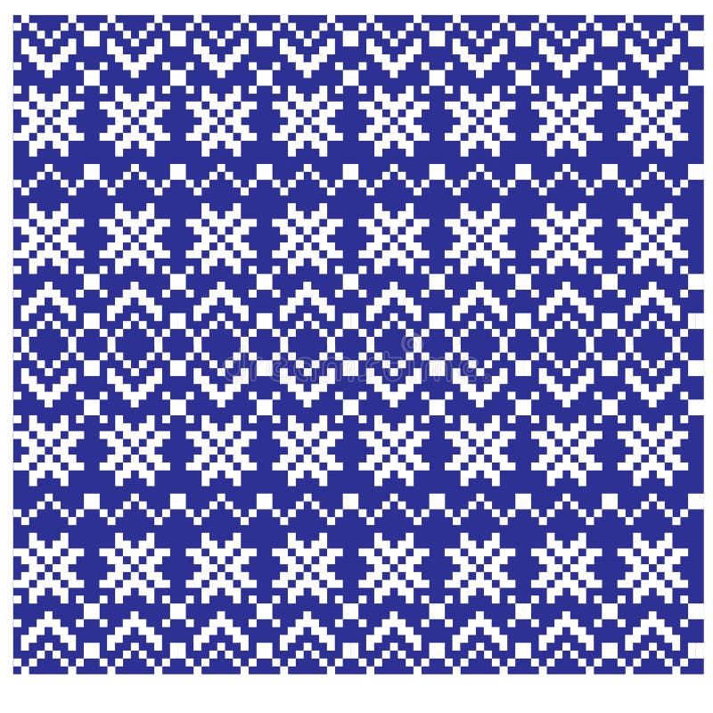 Modern Ethnic Fair Isle Seamless Pattern Background in Vector Stock ...