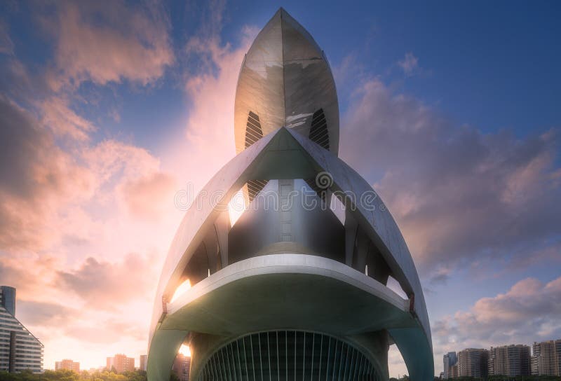 Modern European Architecture, Valencia Editorial Photo - Image of ...