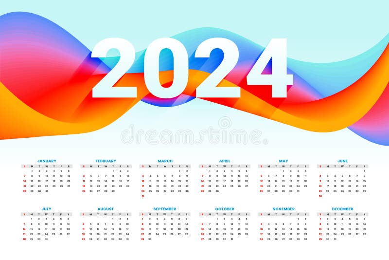 Modern 2024 Event Planner Calendar Template Schedule Annual Task Stock ...