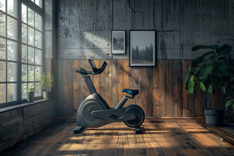 Modern Exercise Bike for Training Stock Image - Image of equipment ...