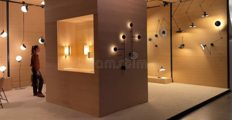 Designer Lighting Solutions in Modern Living Area. Euroluce 2025: Light ...