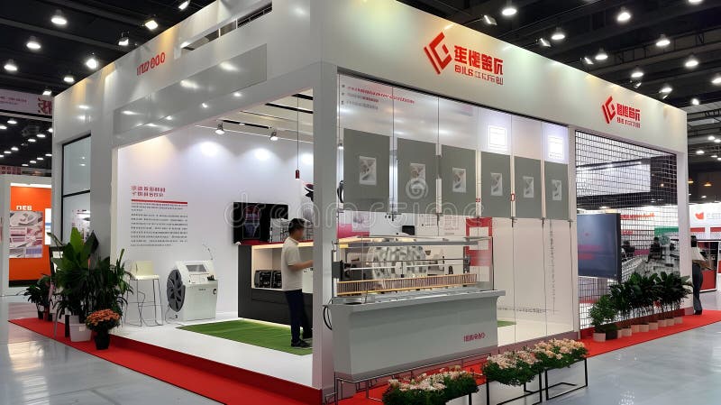 Modern Exhibition Booth Design with Interactive Elements Generative AI ...