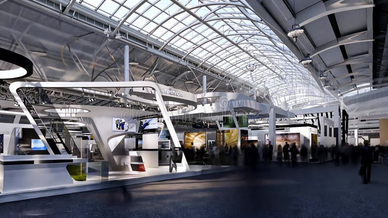 Modern Exhibition Hall with Innovative Architectural Design and ...