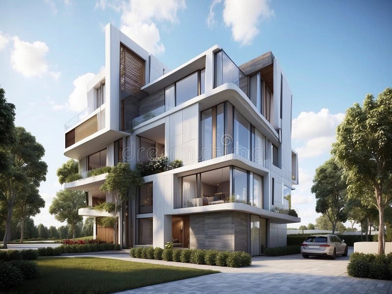 Modern Experimental Building Concept Stock Photo - Image of building ...