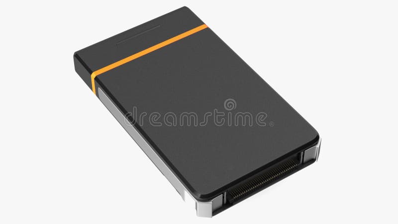 Modern External Hard Drive with Sleek Design Stock Illustration ...