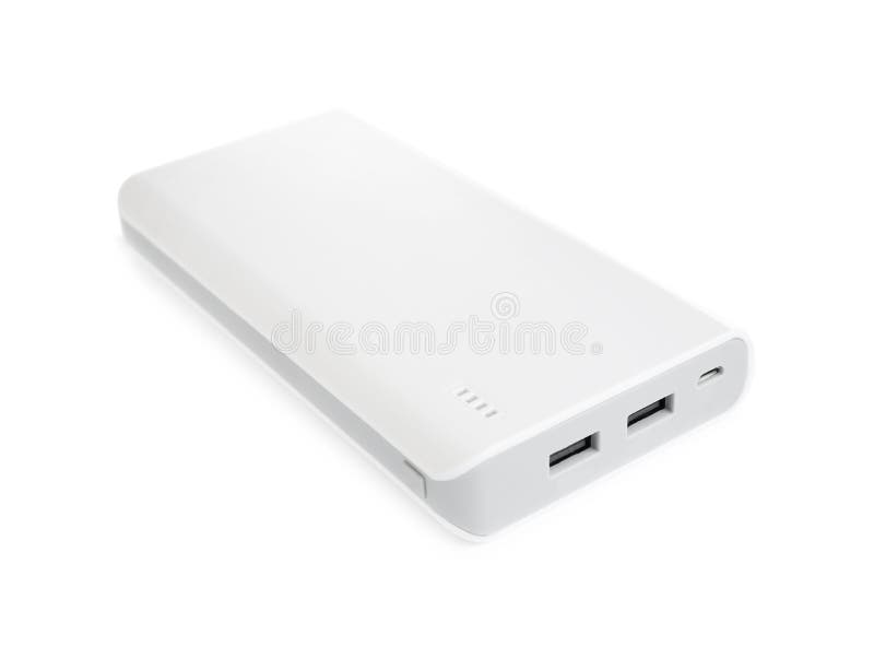 Modern External Portable Charger Isolated Stock Image - Image of ...