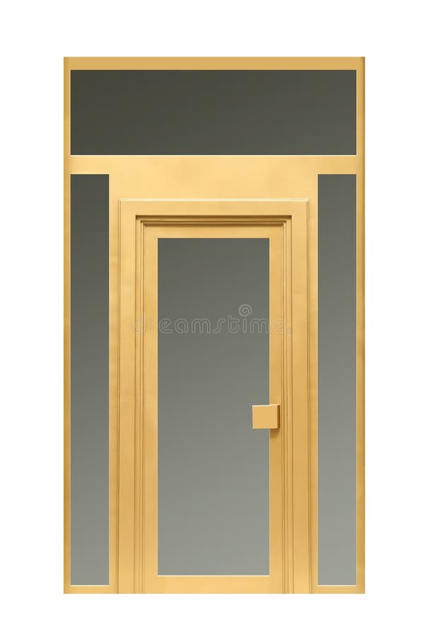 Modern External PVC Door on White Stock Photo - Image of house, design ...