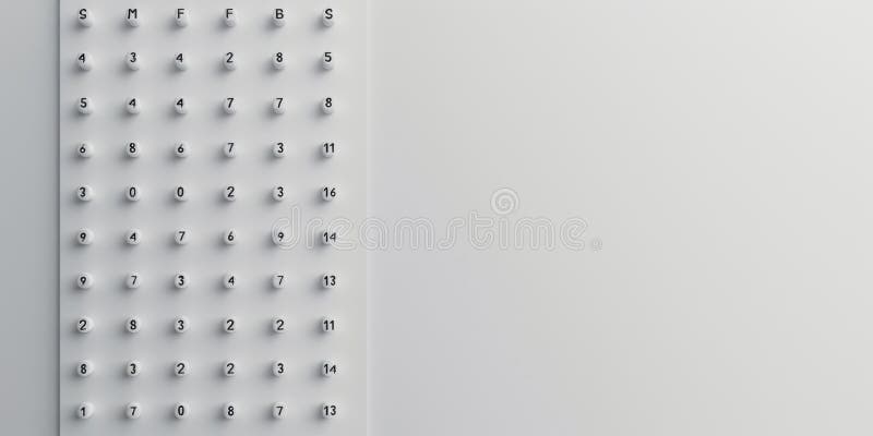 Modern Eye Exam Vision Test Chart with White Minimalist Design Stock ...