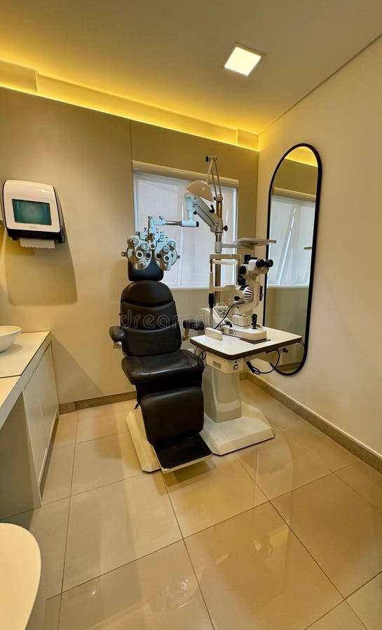 A Modern Eye Examination Room Stock Photo - Image of exam, fixtures ...