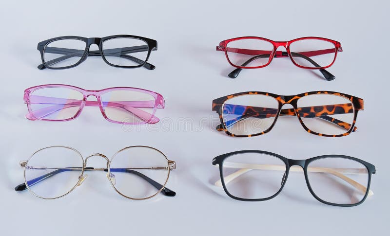 Modern Eye Glasses with Shiny Frame Stock Photo - Image of modern ...