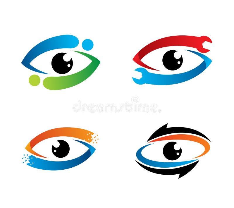 Modern Eye Logo or Icon Template Design Stock Vector - Illustration of ...