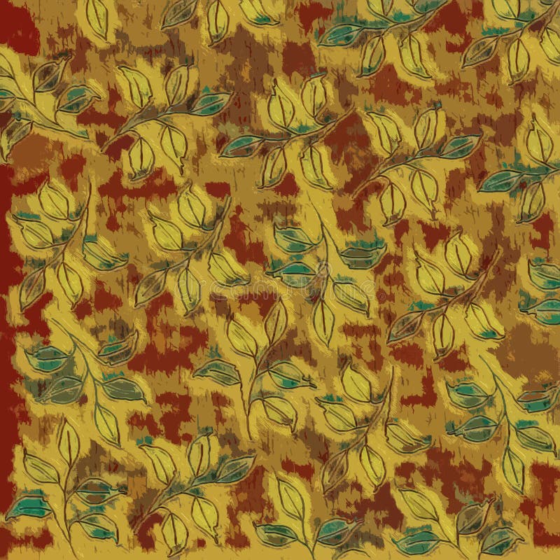 Modern Fabrics Pattern, Abstract Print on Carpet Stock Illustration ...