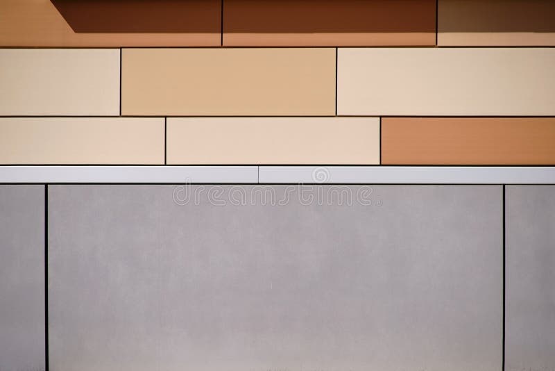 Modern Facade Cladding Close-up Stock Image - Image of wall, building ...