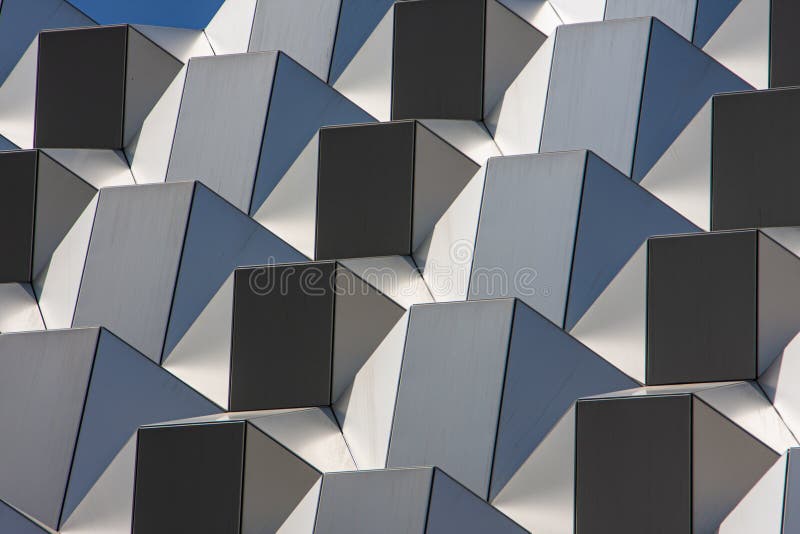 Modern facade elements stock photo. Image of minimal - 206920932