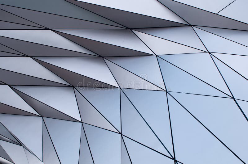 Modern Facade and Geometric Form Stock Photo - Image of stainless ...