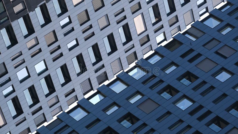 Facades of Buildings for Geometric Background Stock Image - Image of ...