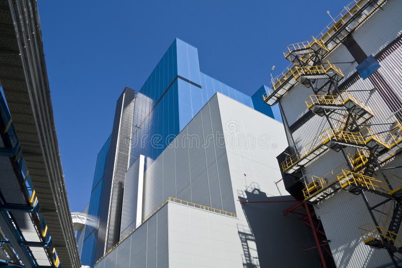 Modern factory stock photo. Image of steel, detail, electric - 23736750