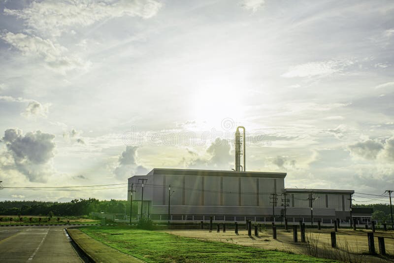 Building. Sunrise. a Under Construction Building. Stock Photo - Image ...