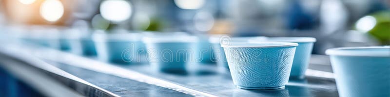 Dynamic View of Disposable Dinnerware Production in a Bright Factory ...