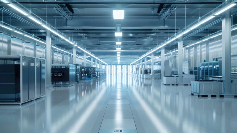 Modern Factory Floor Focused on the Large-scale Production of EV ...