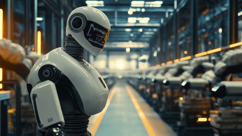 Modern Factory Run Entirely by Artificial Intelligence Stock Image ...