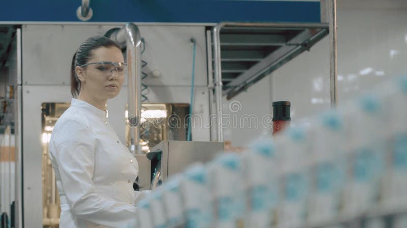 Modern factory worker stock footage. Video of metal - 122983242