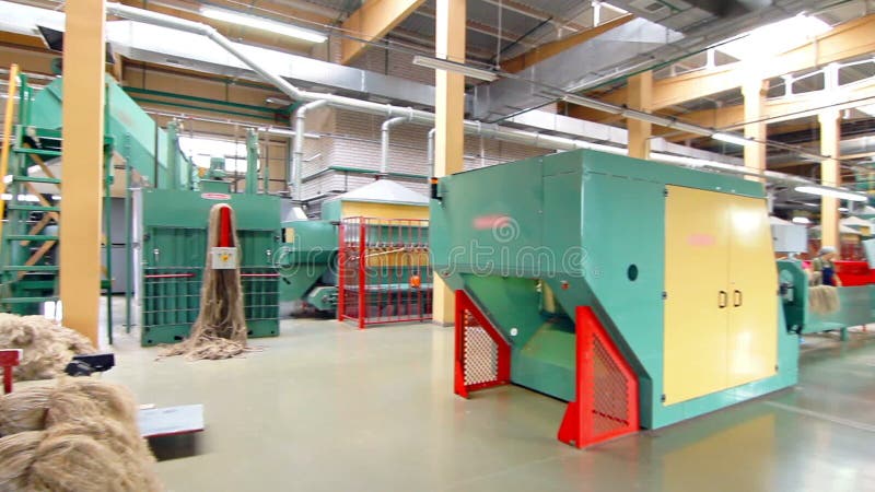 Modern Factory Working Process. Processing Factory Interior Stock ...