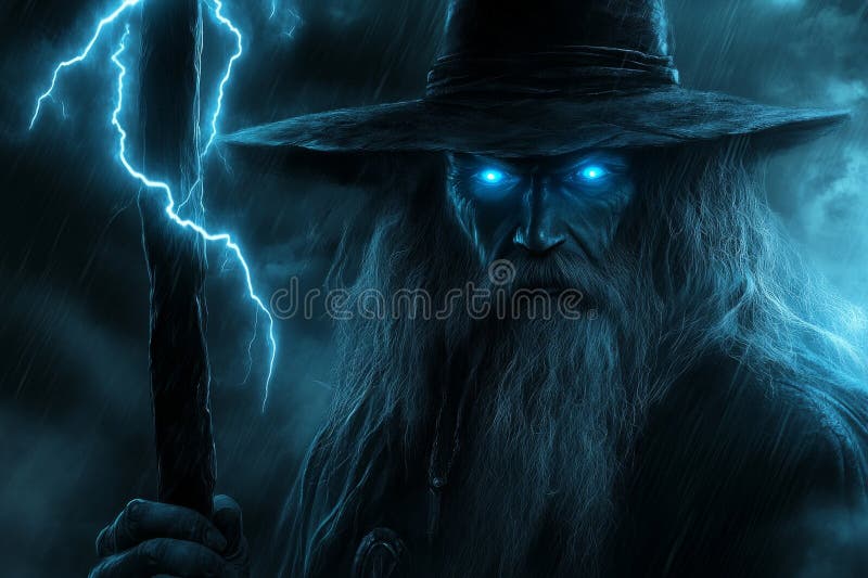 Modern Fantasy Illustration Design of a Persian Wizard. Magic and ...