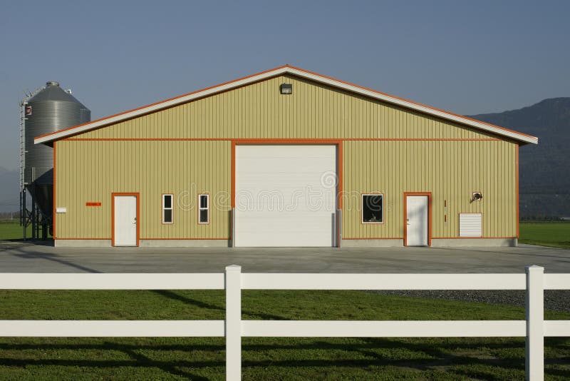 Modern Farm Building stock image. Image of farming, chicken - 16308913