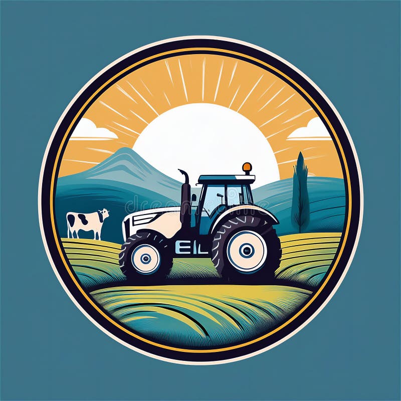 A Farm logo concept stock illustration. Illustration of advertising ...