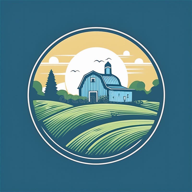 A Farm logo concept stock illustration. Illustration of font - 327734566