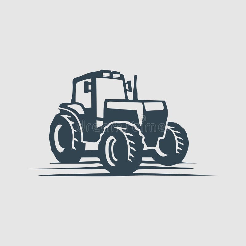Modern Farm tractor stock vector. Illustration of equipment - 343884611