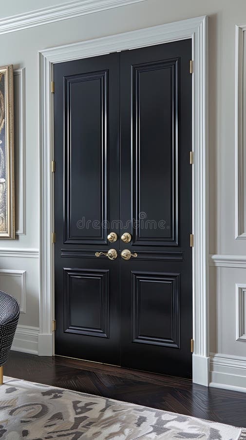 A Modern Farmhouse Interior Design House, Adorned with Single Panel ...